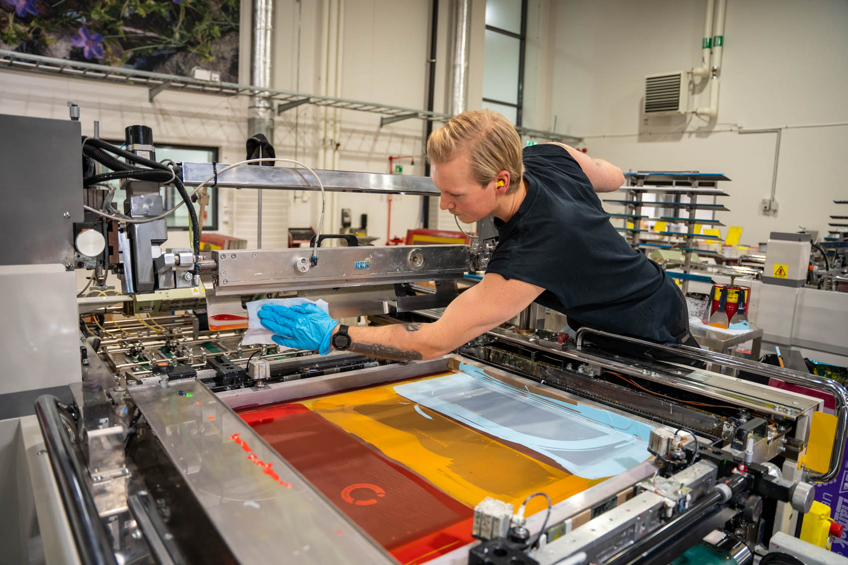 Transferdruck, durch den Unternehmen sichtbar werden - Hot Screen